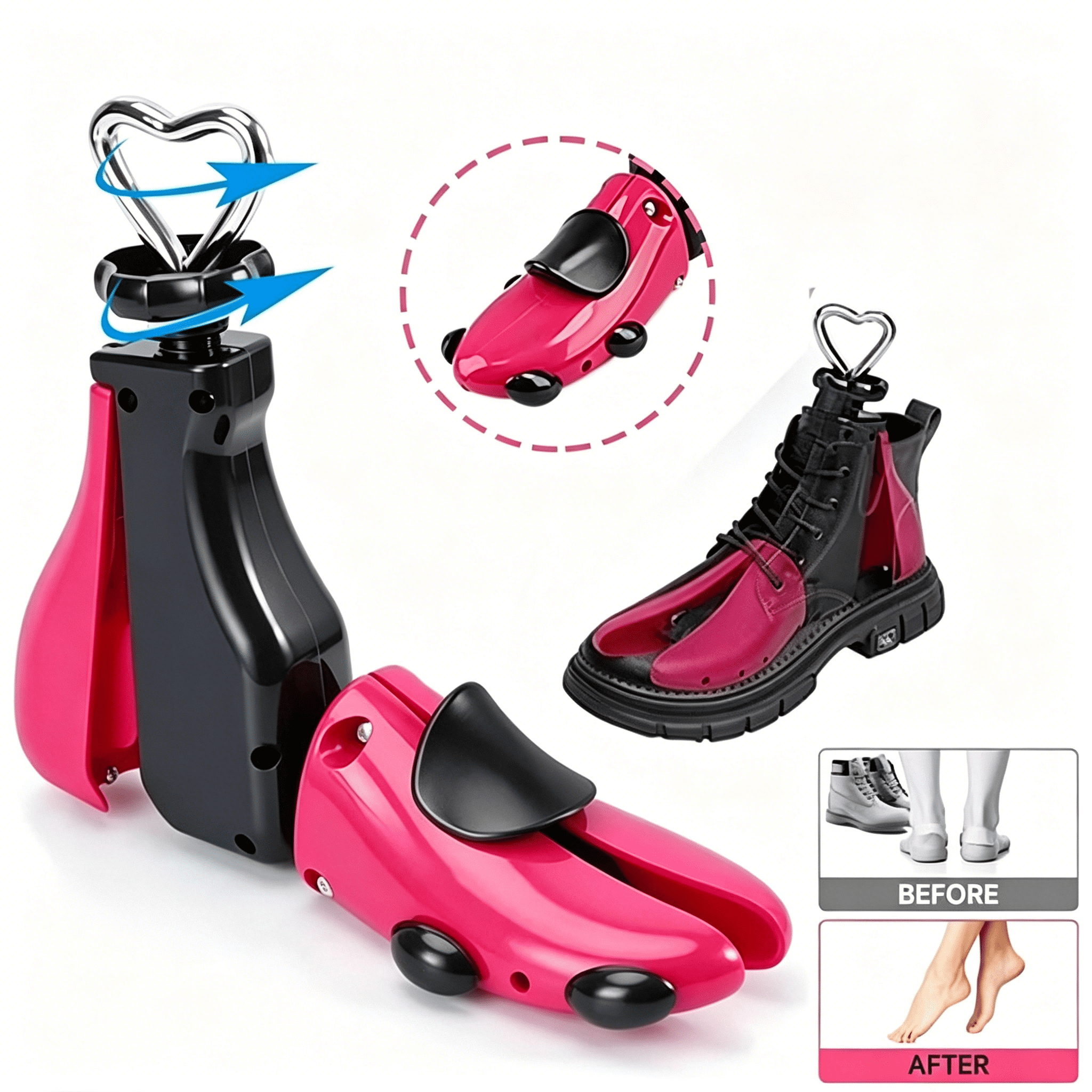 BPPEG Shoe Stretcher Boot Stretcher Women Men,Shoe Widener,Shoe ...