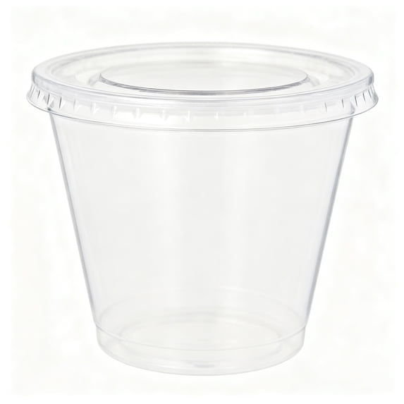 BPPEG Snack Cups with Lids,5.5 Oz,25 Count,Desert Cups with Lids ...