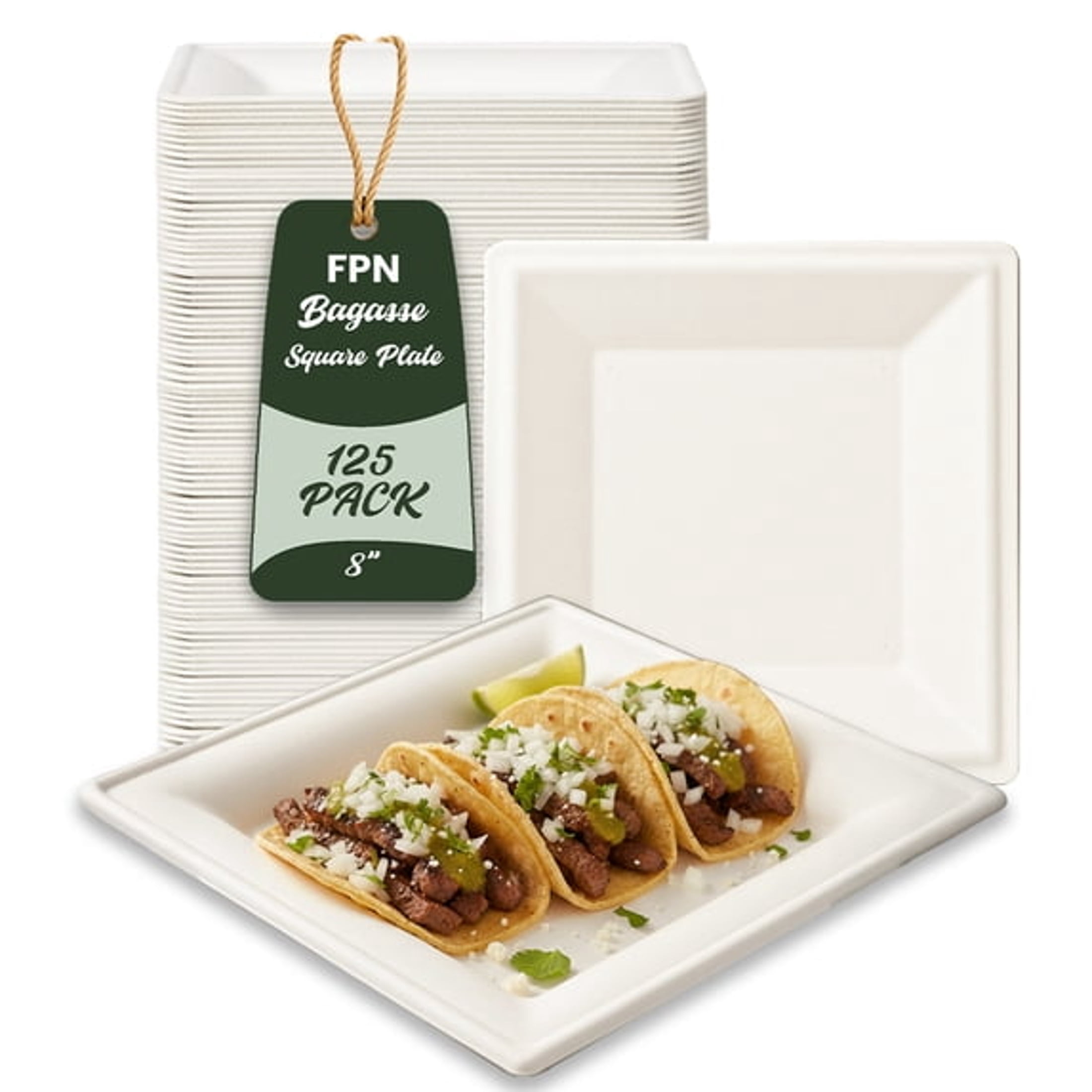 BPPEG Square Plates Disposable 125,fancy disposable dinnerware,8 in ...