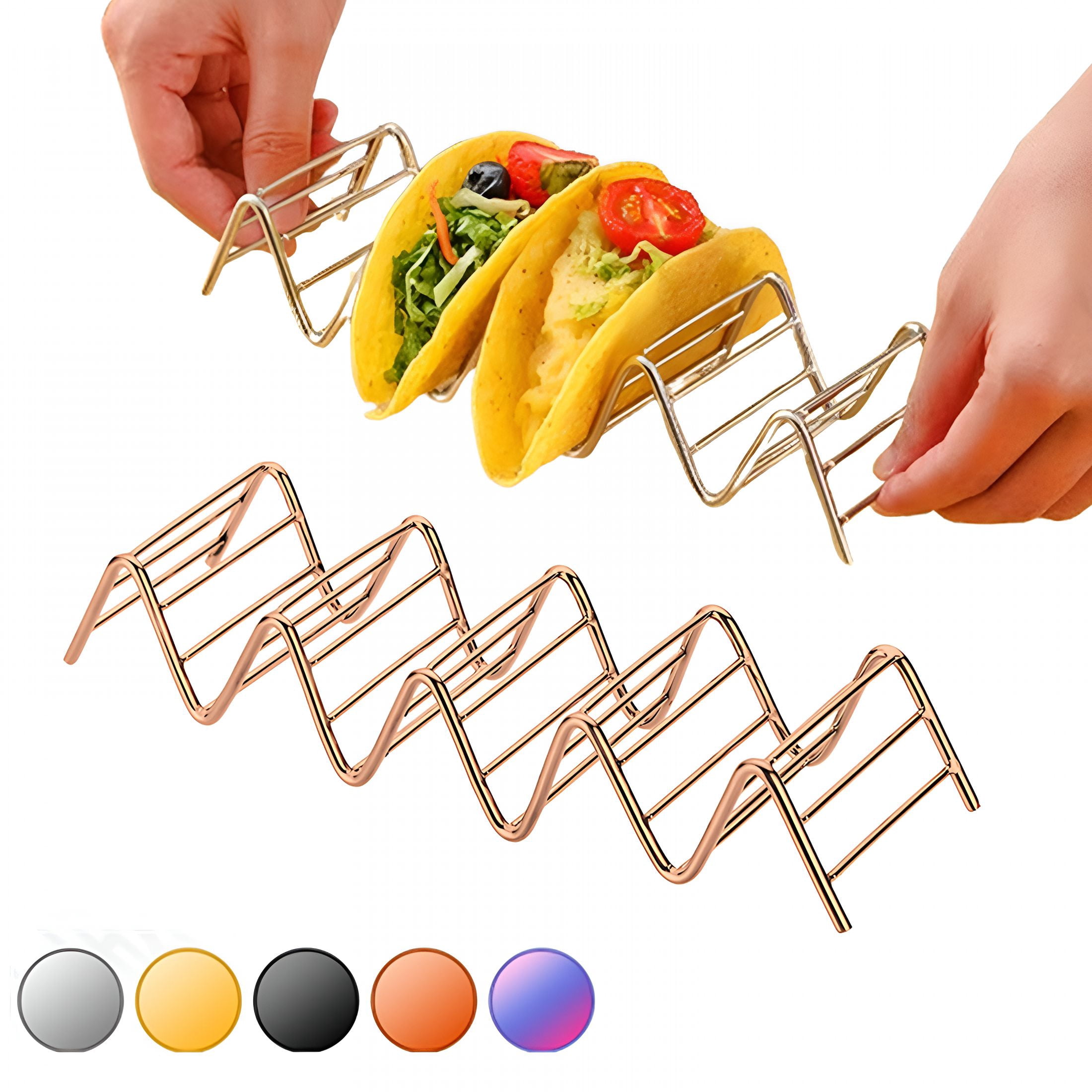 BPPEG Taco Holders 1Pack,Stainless Steel Taco Shell Holder Stand,Taco ...