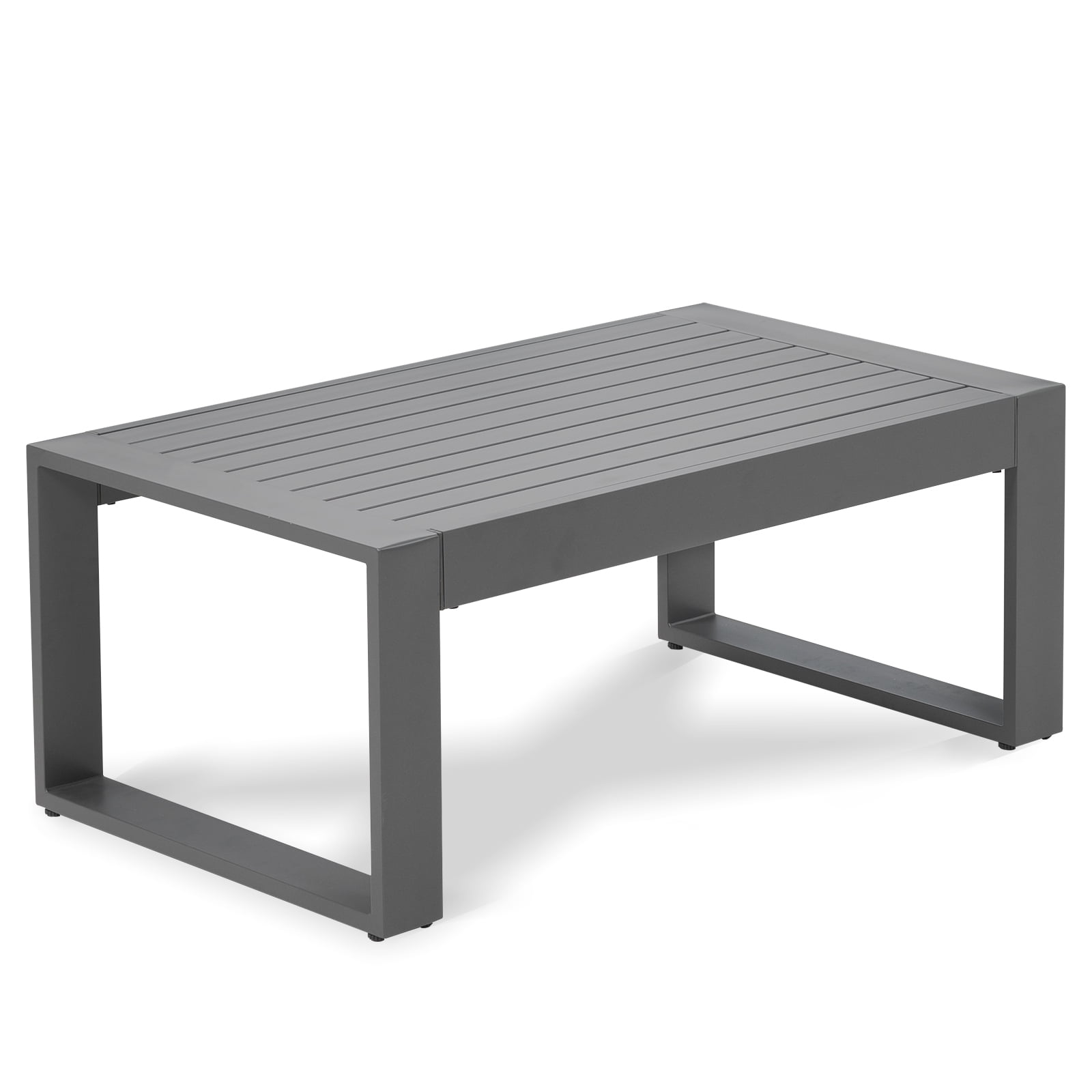 BPS Aluminum Outdoor Coffee Table Rectangle 39.3" L x 22.9" W x 16.1" H ...