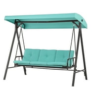 Mainstays Lawson Ridge 2-Seat Steel Outdoor Freestanding Porch Swing ...