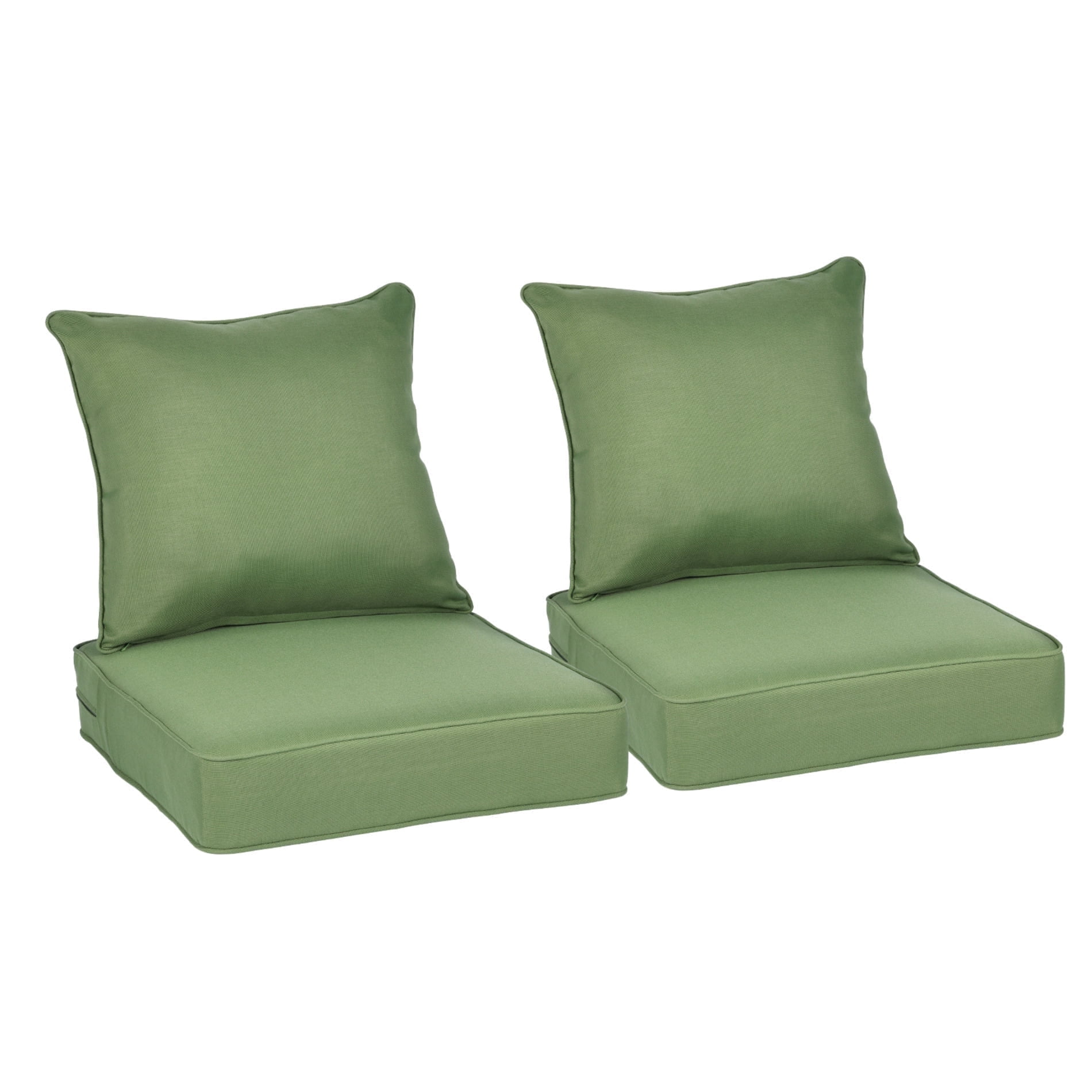 BPS 24x24 Inch Outdoor Deep Seat Cushion Set for Patio Furniture, Fade ...