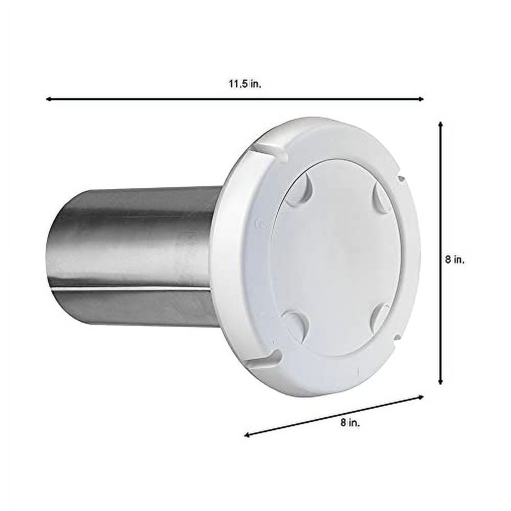 BPSH4WZW ProShield 4-Inch Spring Loaded Dryer Vent Hood, White ...