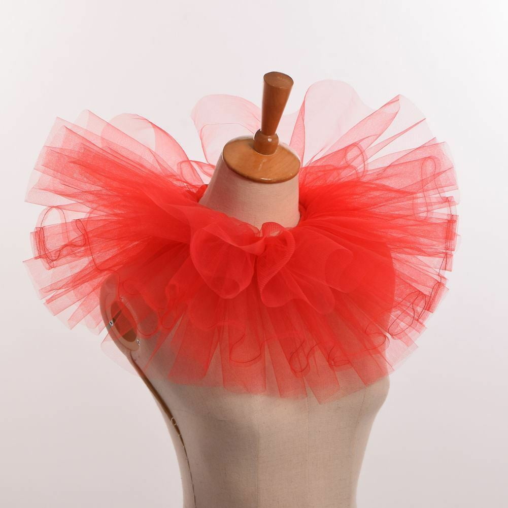 BPURB Retro Mesh Neck Ruff Ruffle Collar - Walmart.com