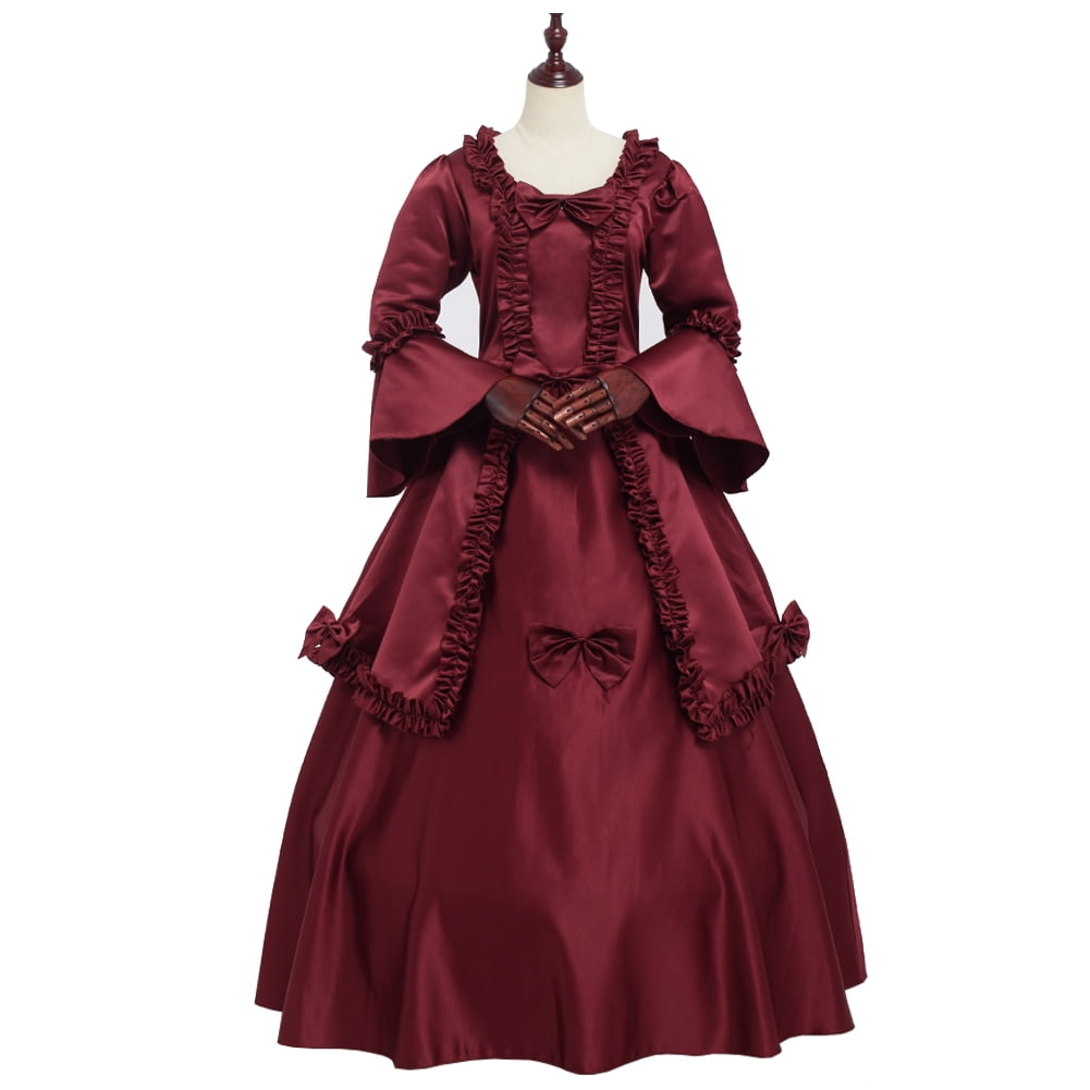 BPURB With Ball gown Bowknot Women Bustle Dress Dress Victorian Ruffles ...