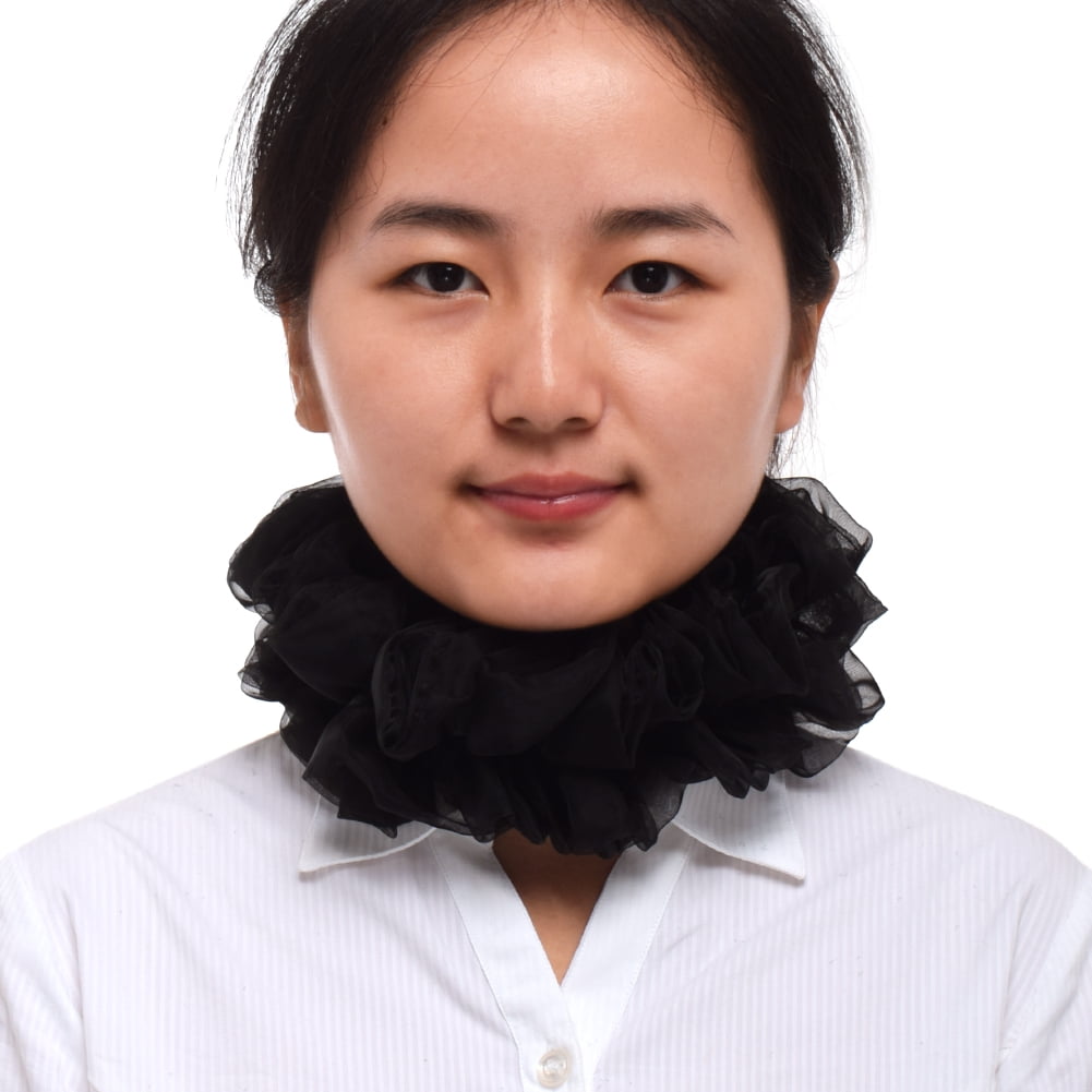 BPURB Women Victorian Steampunk Neck Collar Elizabethan Lace Neck Ruff ...