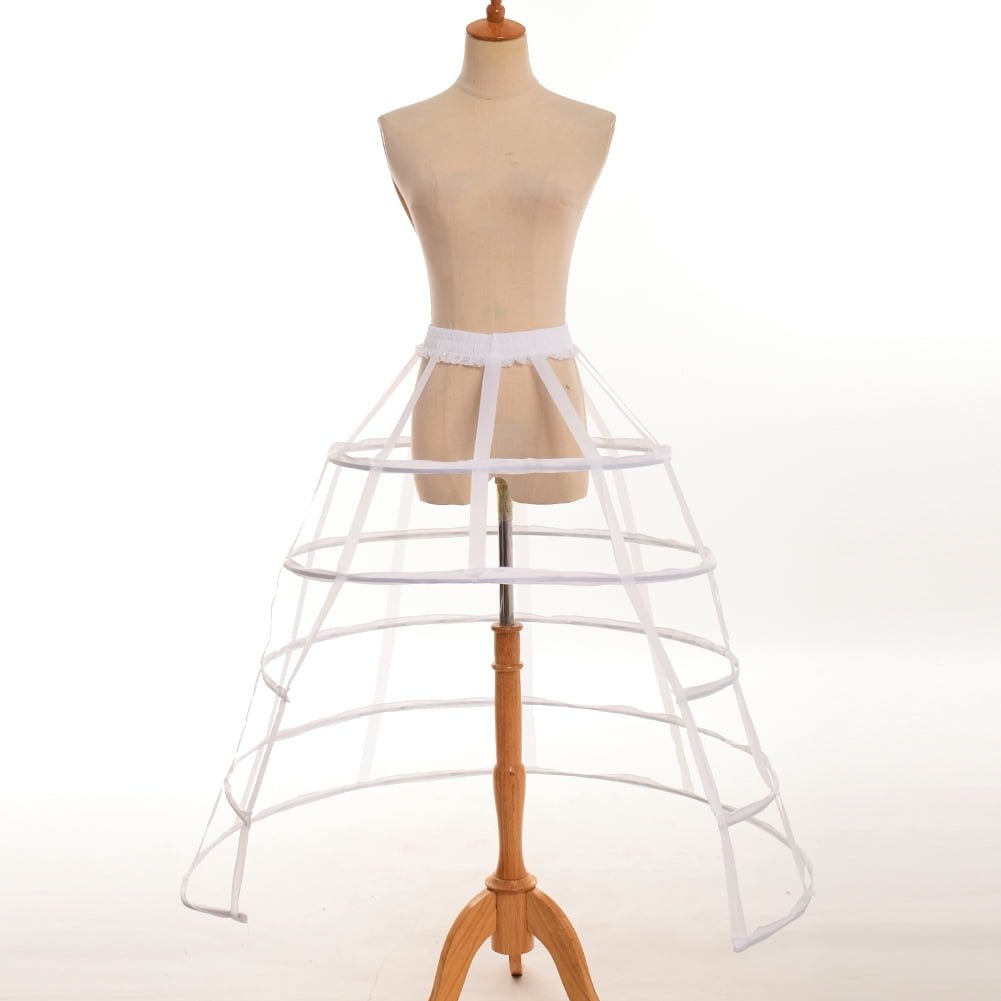 BPURB Women's Rare Vintage Cage Pannier 5 Hoop Skirt Victorian Bustle ...