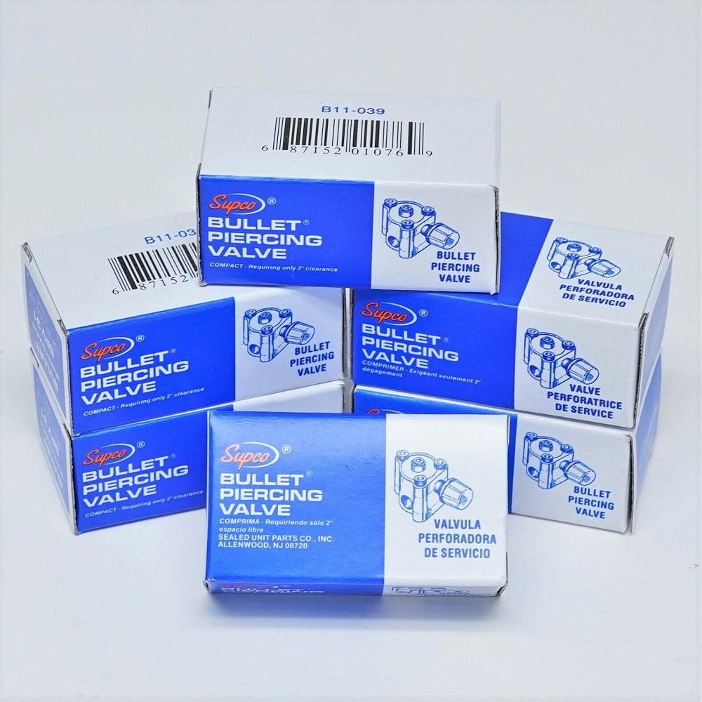 Supco BPV31-6 BPV31-6 PACK SUPCO Bullet Piercing Valve for 1/4" 5/16 ...