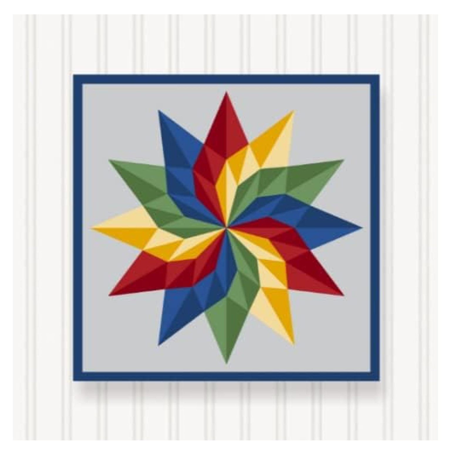 BQ072-01 BARN QUILT Block Outdoor Square | 6 SIZES | Outside Pattern ...