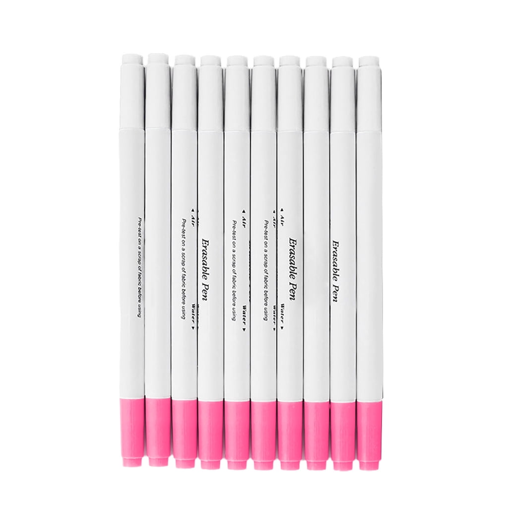 BQBQERT 10 Pcs Fabric Markers Pens Water Soluble Pen Water Erasable Pen ...