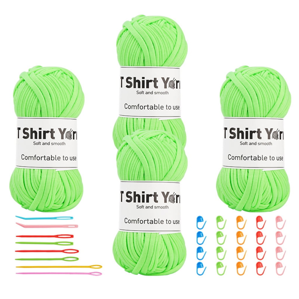 BQBQERT 20 Roll Crochet Yarns for Knitting Carpet Rug Bag, with Large ...