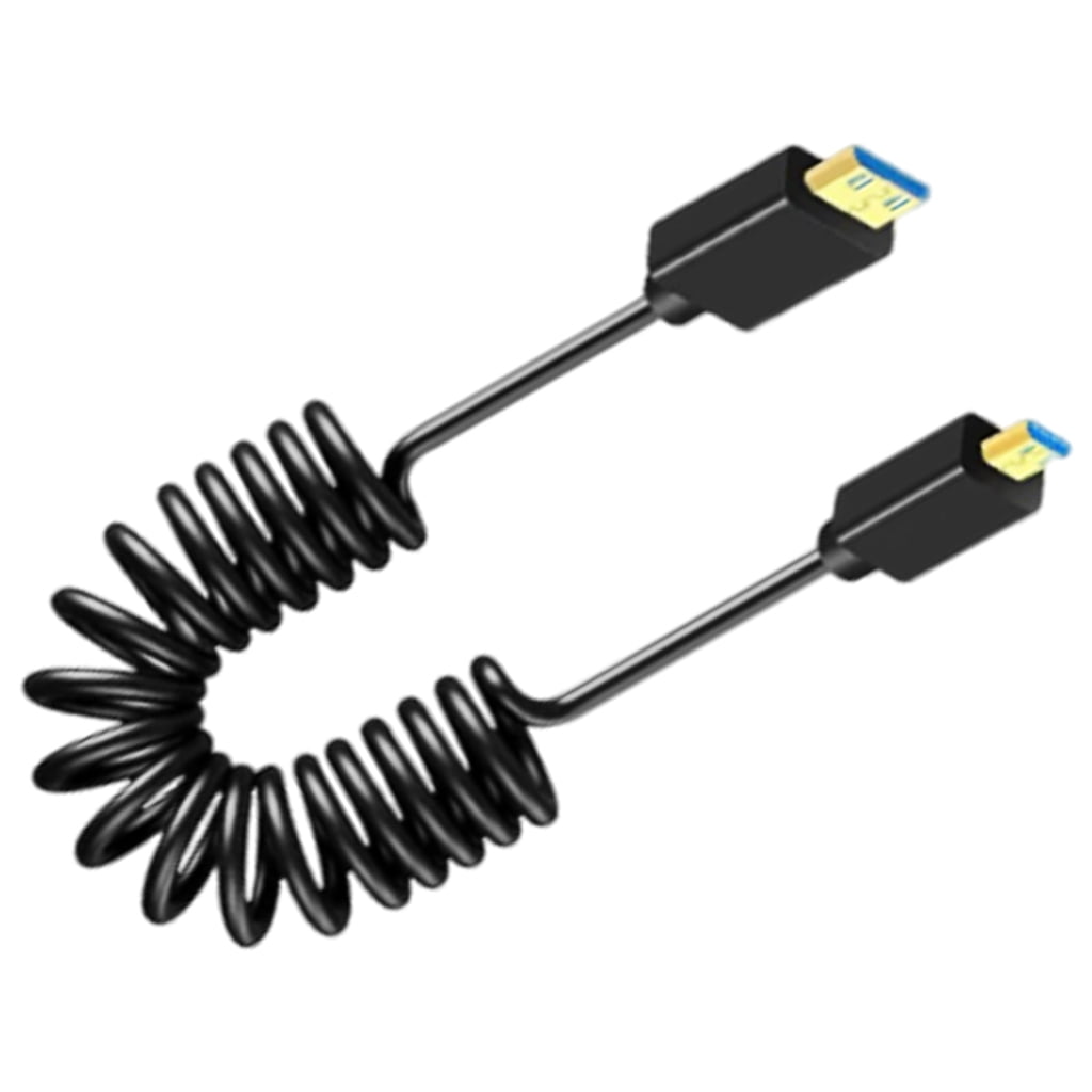 BQBQERT 24K Gold Plated UHD 2.1 Cable 8K Resolution Spring Cord Wire ...