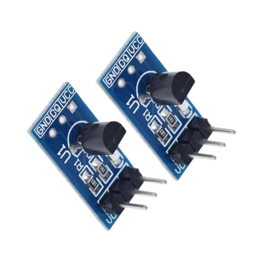BQBQERT 2pcs Compactly 18B20 Temperature Sensors Board with LED ...