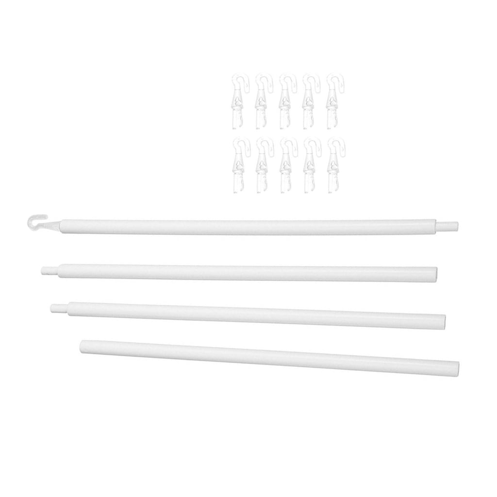 BQBQERT 46.06Inch White Blind Wand Set for Vertical Blinds Hook and ...