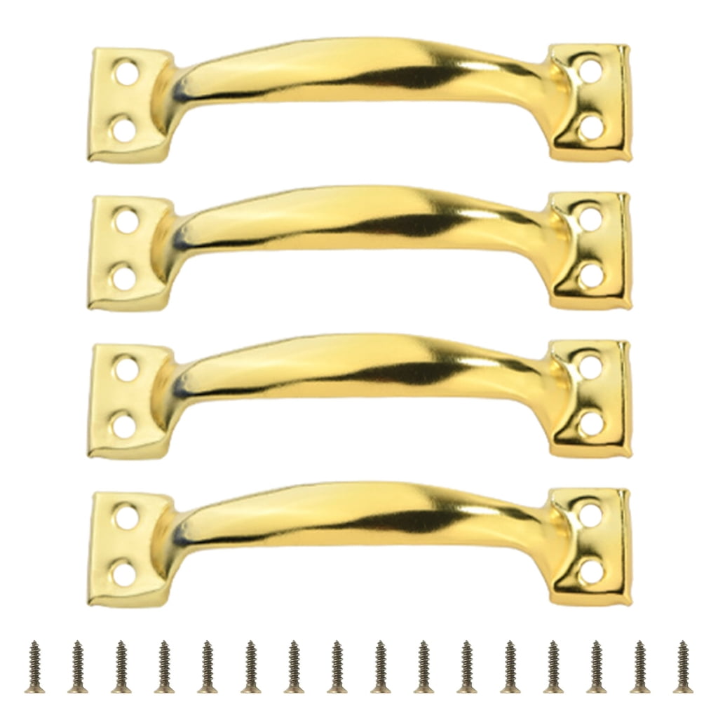 BQBQERT 4pcs Barn Door Drawers Handles Bows-Shaped Metal Wardrobe ...