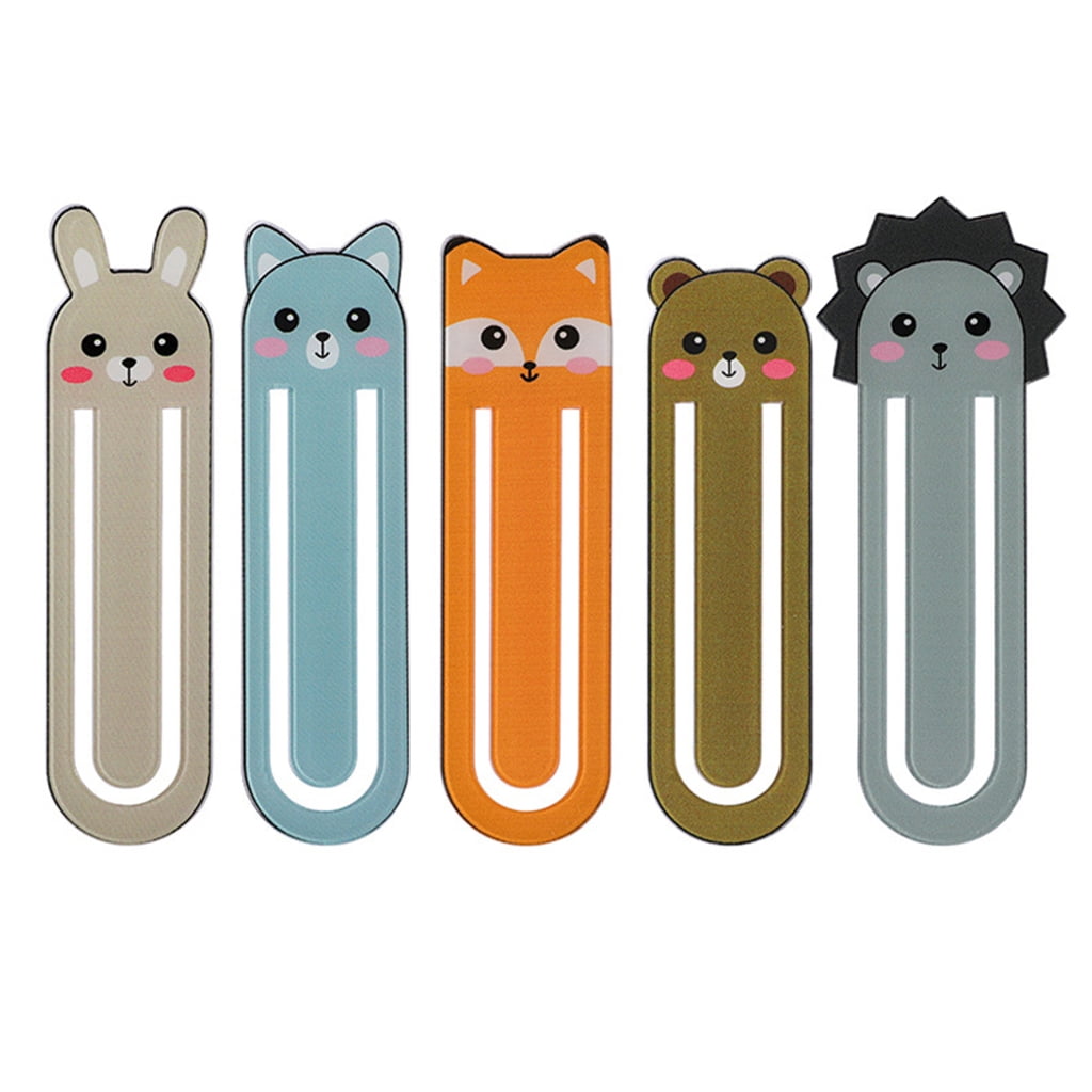 BQBQERT 5PCS Cute Acrylic Animal Design Paper Clips Suitable for Files ...