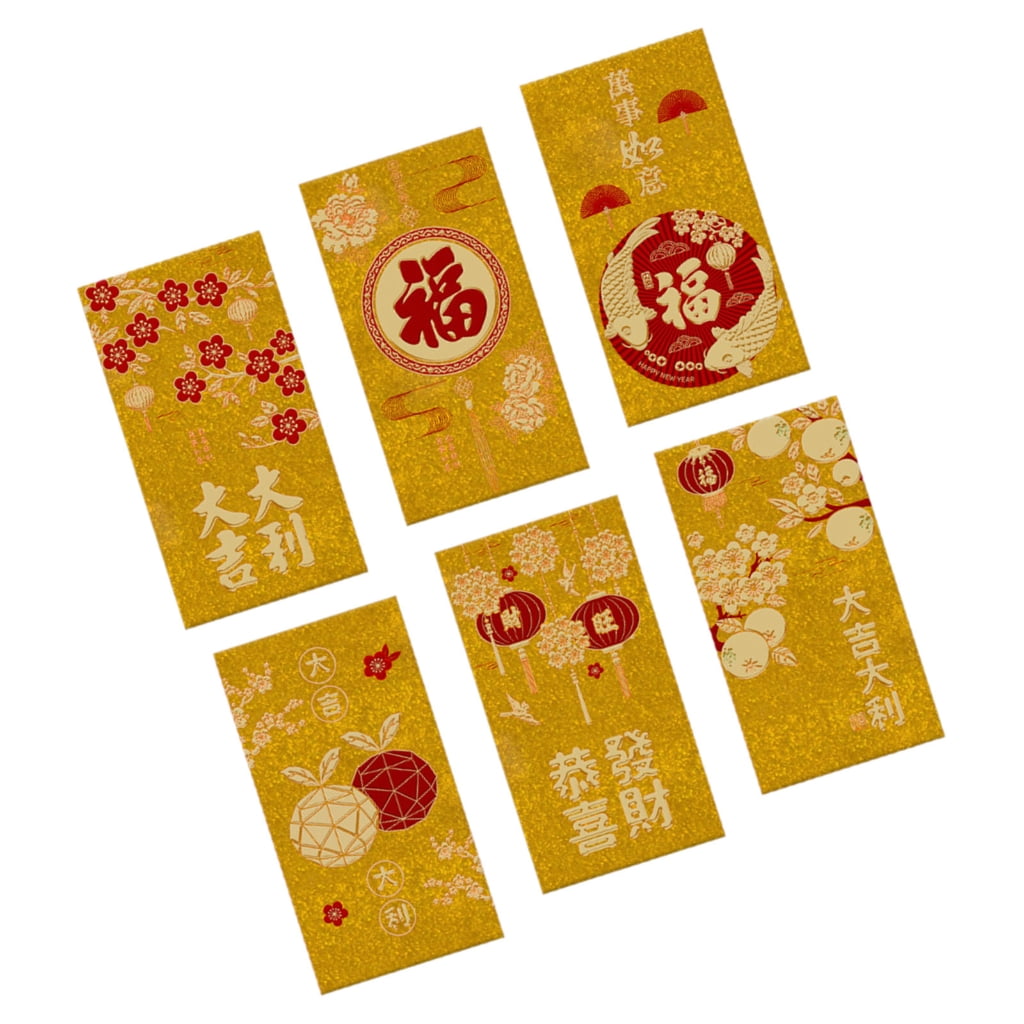 BQBQERT 6 Count 2025 Snake Zodiacs Redness Envelopes for Chinese New ...