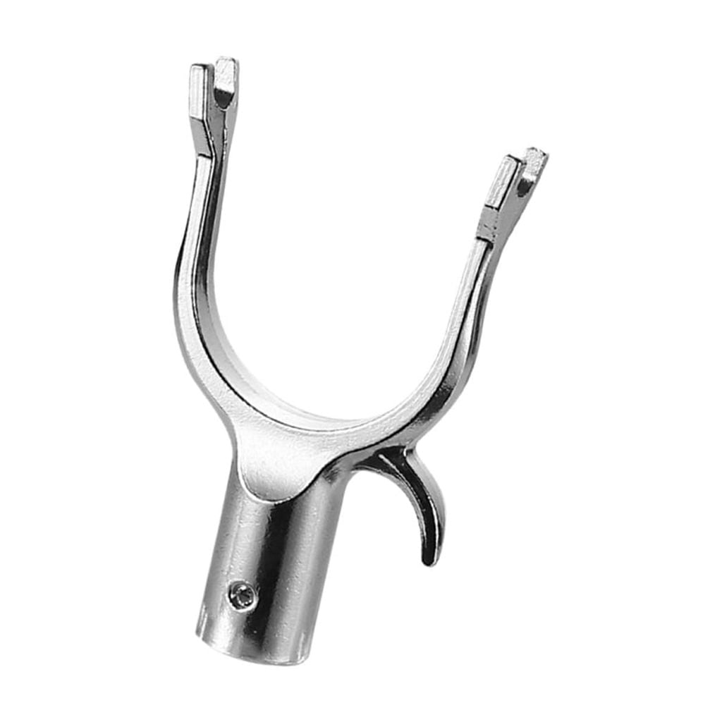 BQBQERT Aluminum Clothes Fork Head Clothes Hanger Reaching Hook Closet ...