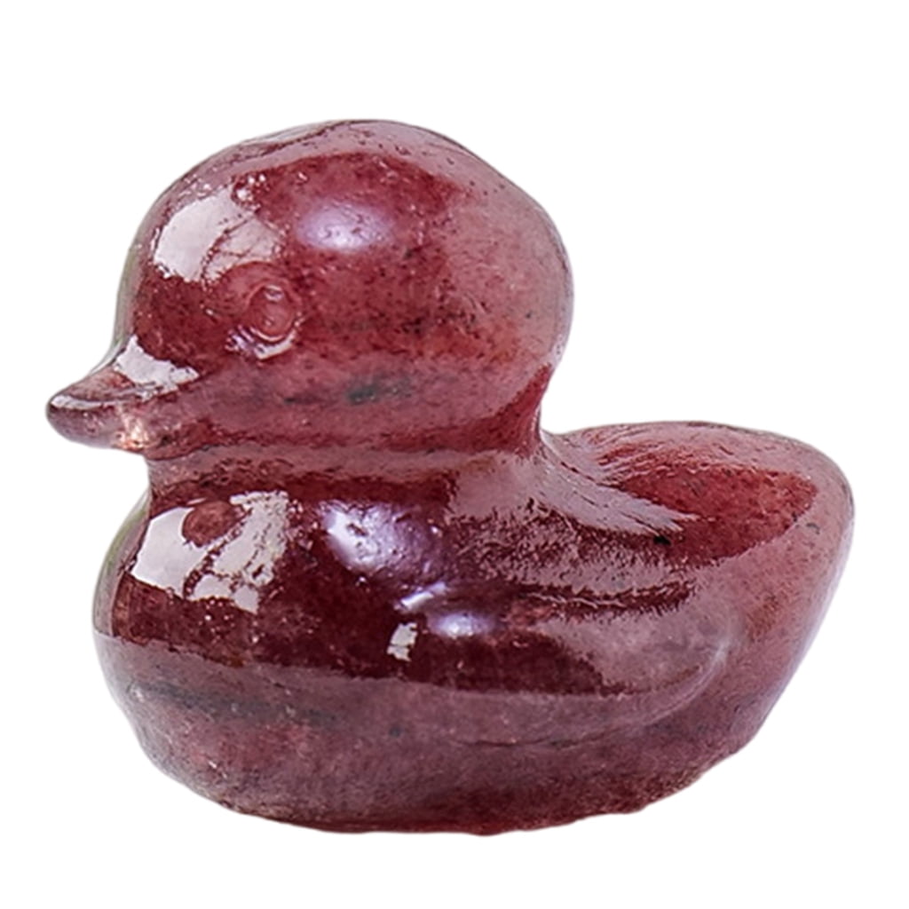 BQBQERT Aventurine Miniature Duck Figurines Sculptures Crystal Stone ...