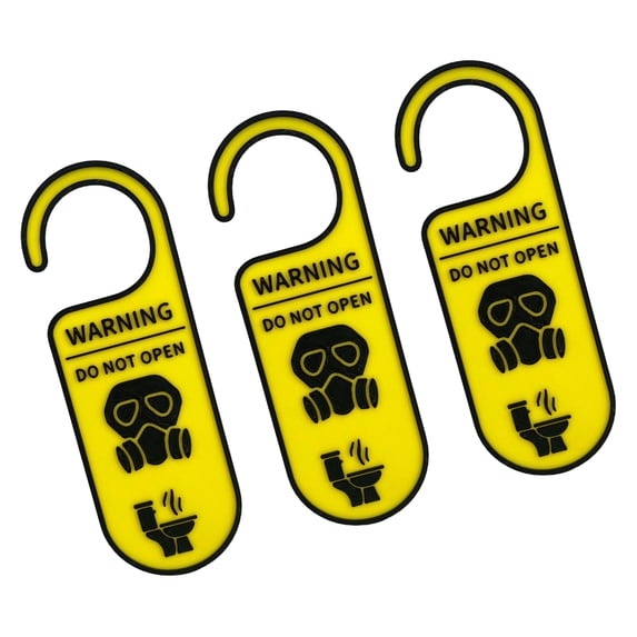 BQBQERT Bathroom Door Sign Occupied Door Sign Warning Do Not Open Door ...