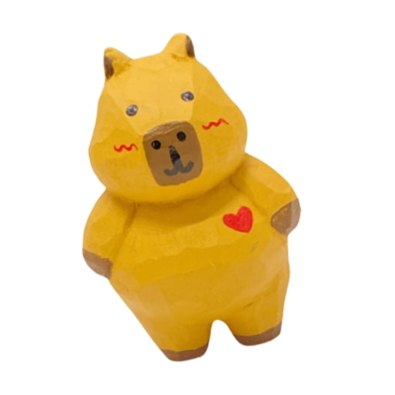 BQBQERT Cartoon Miniature Capybara Statue in Wood for Collectors and ...