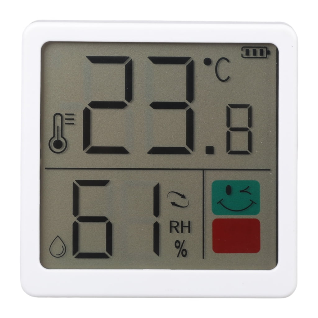BQBQERT Digital Temperature Humidity Gauge Easy To Read Screen ...