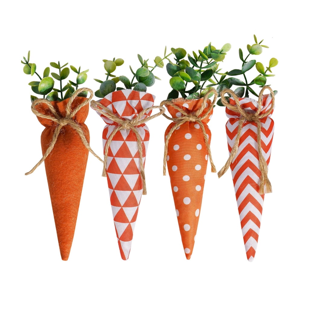BQBQERT Easters Carrot Decoration Set of 4 Fashion Accessory for ...