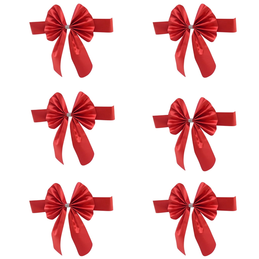 BQBQERT Elastic Chair Back Decorative Satins Sash Ribbon Stretch Chair ...