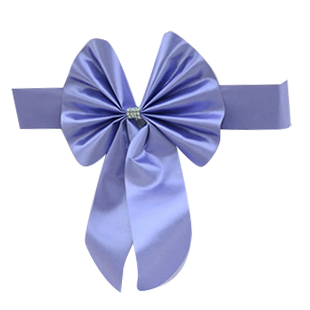 BQBQERT Elastic Chair Back Decorative Satins Sash Ribbon Stretch Chair ...