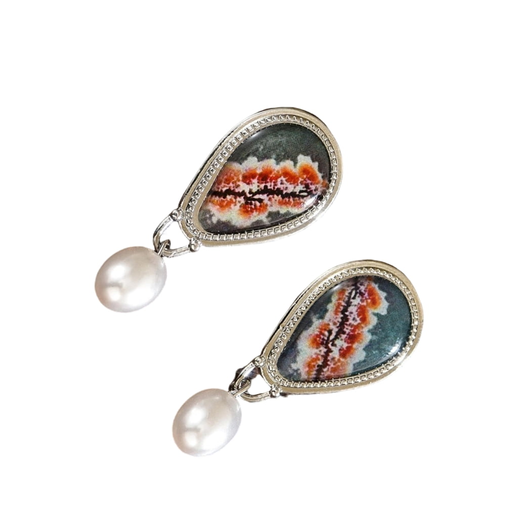 BQBQERT Elegant Art Pearls Shape Ear Jewelry Alloy Texture Comfort ...