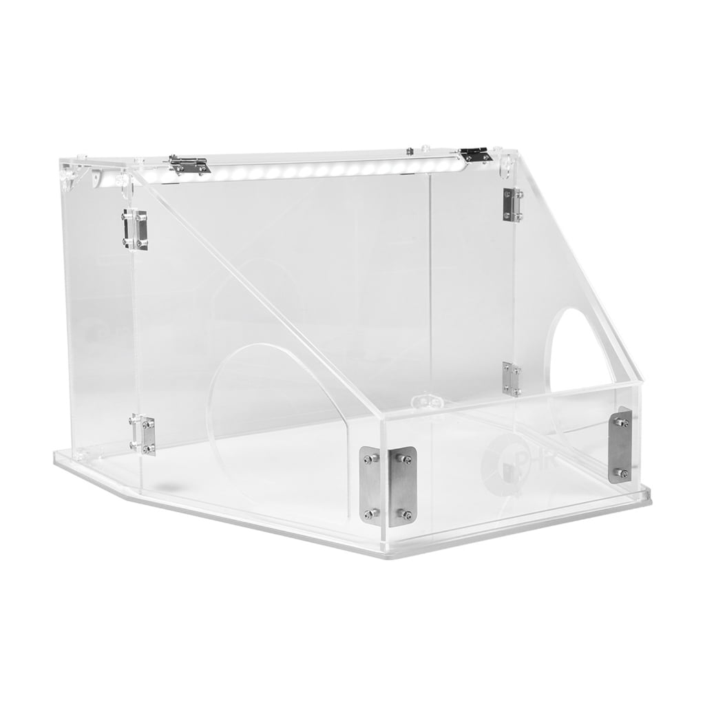 BQBQERT Enclosed Grinding Box LED Illuminated Work Box for Polishing ...