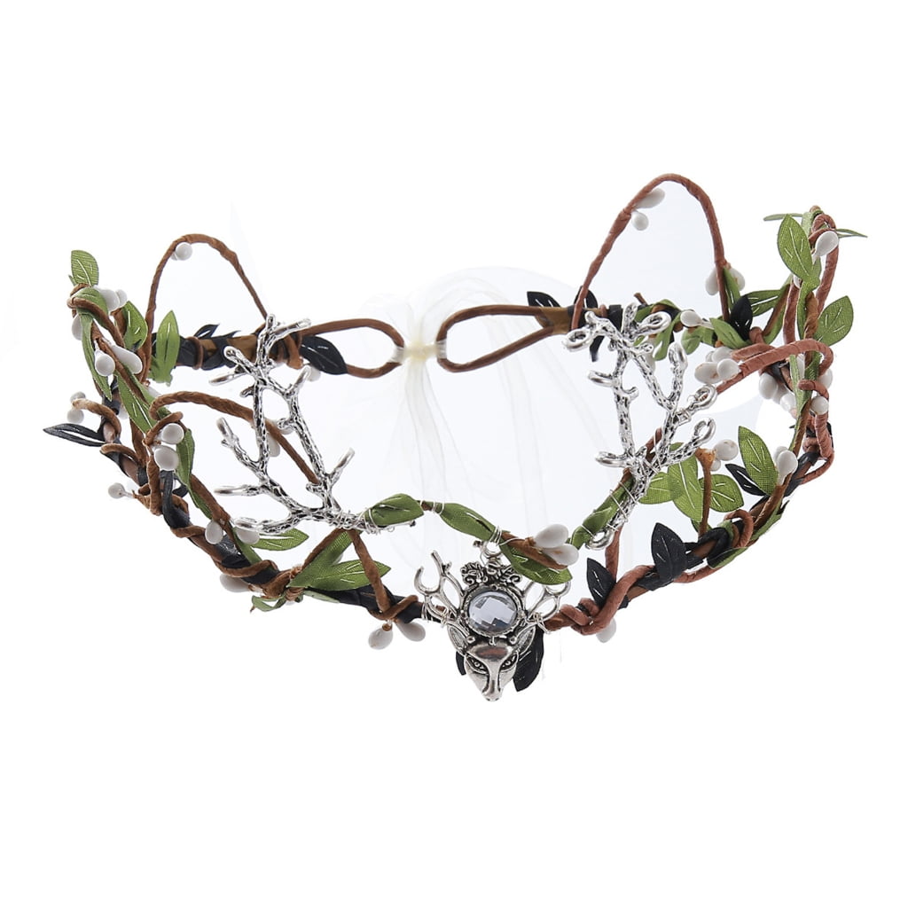 BQBQERT Fairies Crown Fairies Headpiece Leaf Circlet for Women, Fairies ...
