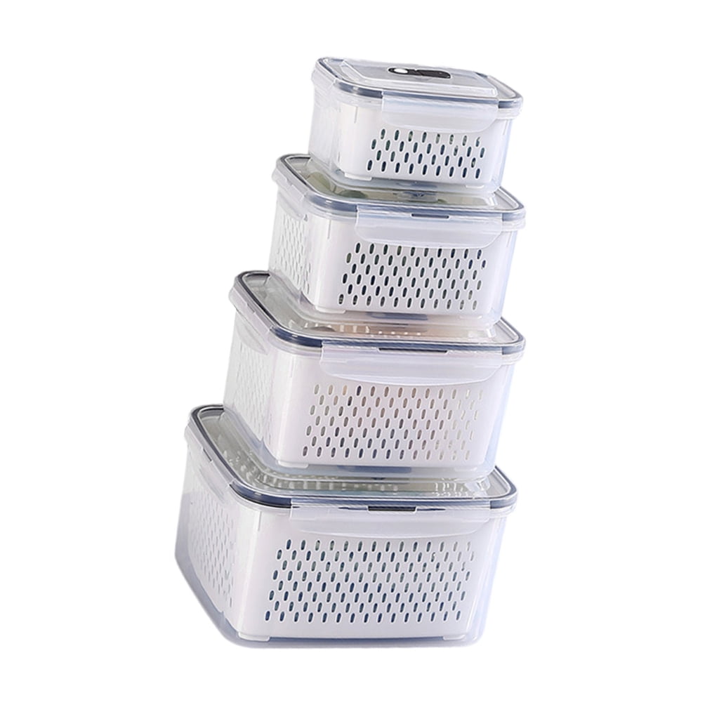 BQBQERT Food Grade Sturdy Container for Storing Fruits Vegetables Meats ...