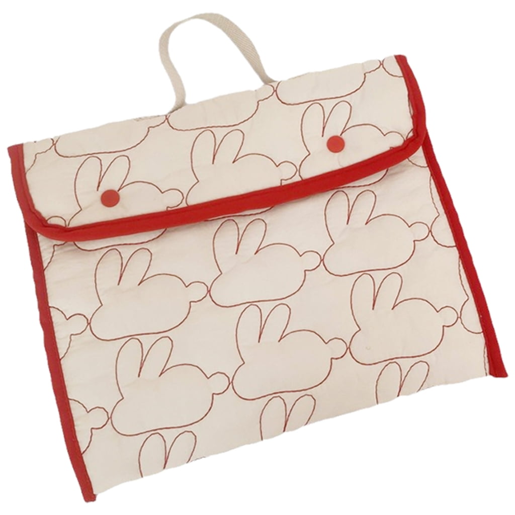 BQBQERT Functional Flat Notebook Carrying Case with Lovely Rabbits ...