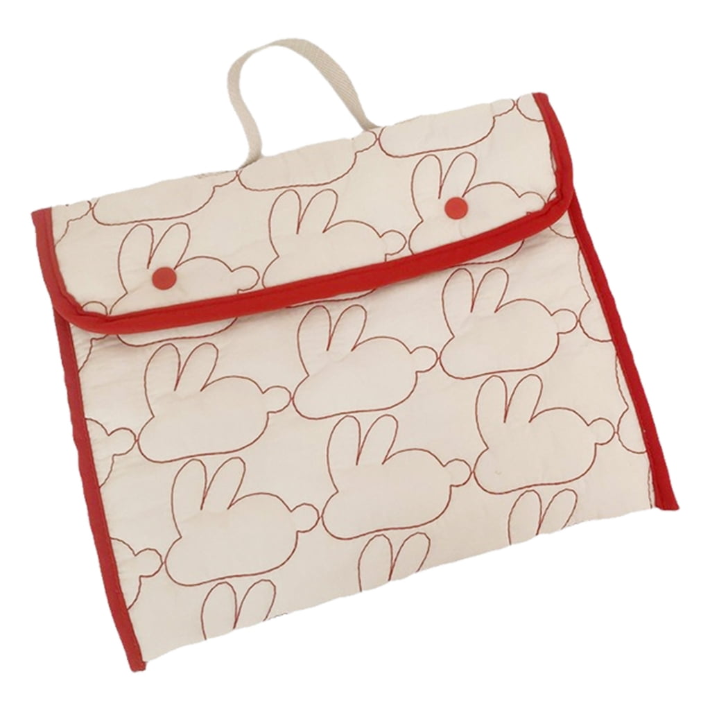 BQBQERT Functional Flat Notebook Carrying Case with Lovely Rabbits ...