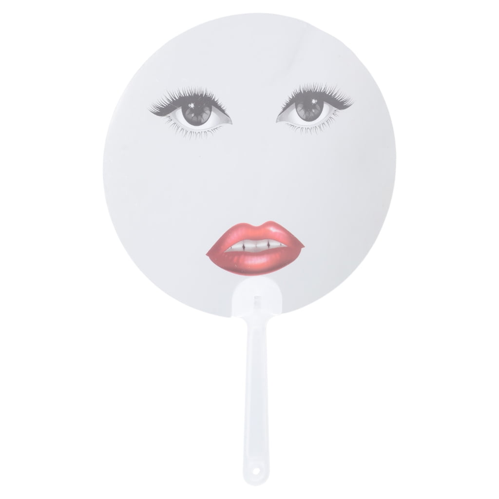 BQBQERT Funny Abstract Pattern Hand Fan With Ergonomic Handle Portable ...