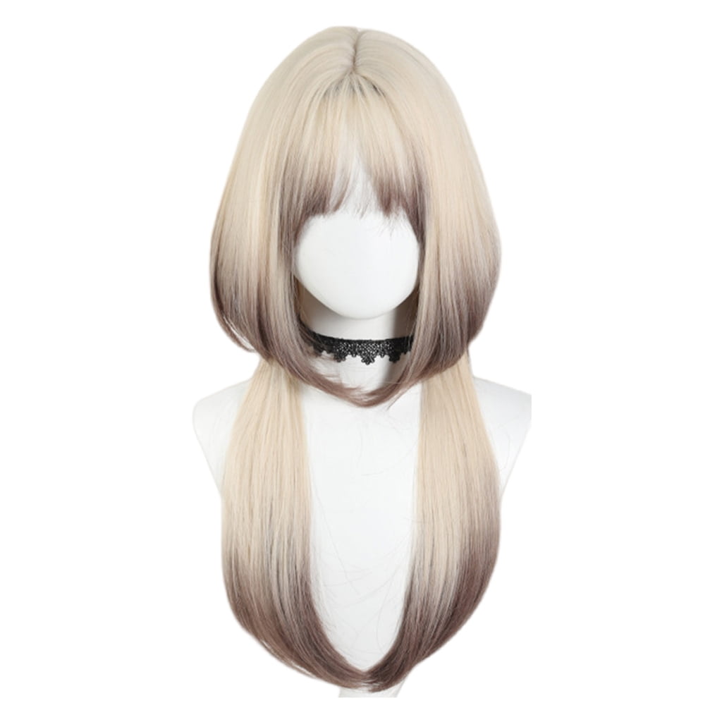 BQBQERT Girls Coser Hairpiece Long Hair Full Head Toupee Long Hair for ...