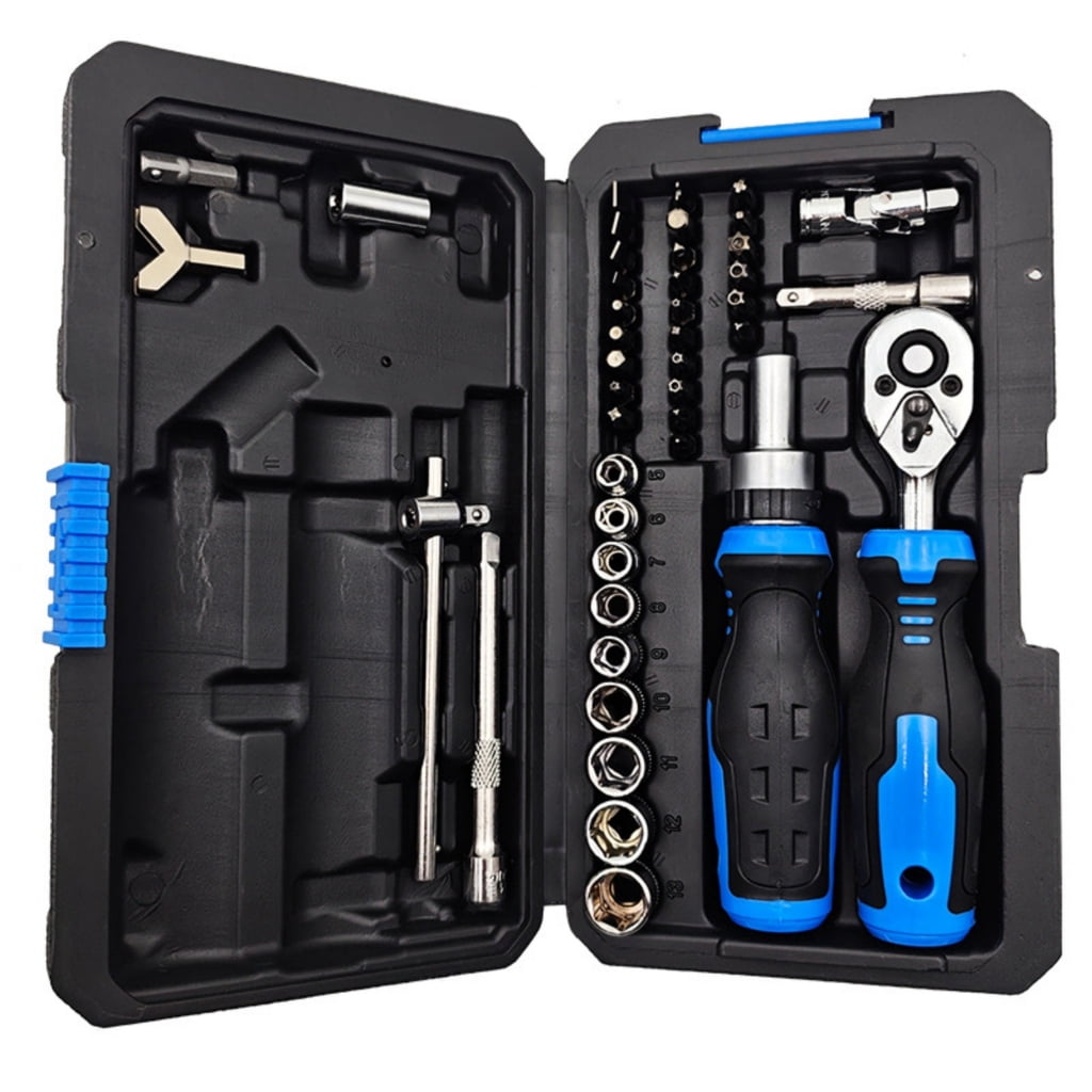 BQBQERT Good Chromiums Steel Ratchets Tool 43 Pieces for Versatile Home ...