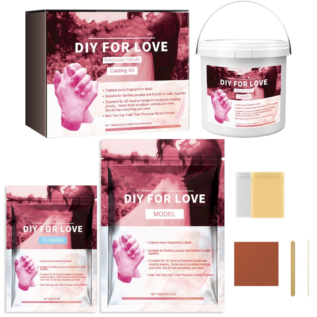 BQBQERT Hand Model Casting Clone Powder Kits Create Keepsakes Sculpture ...