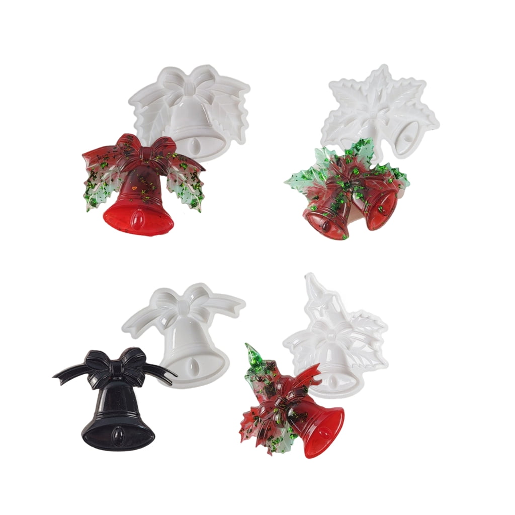 BQBQERT High Temperature Flexible Silicone Christmas Bells Mold ...