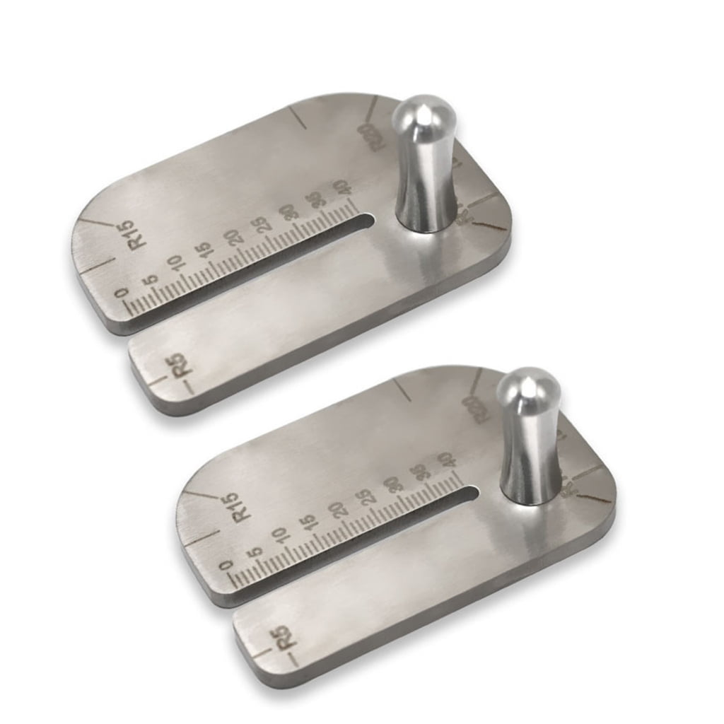 BQBQERT Leather Stitching puncher Aid Plate with Scale Stainless Steel ...