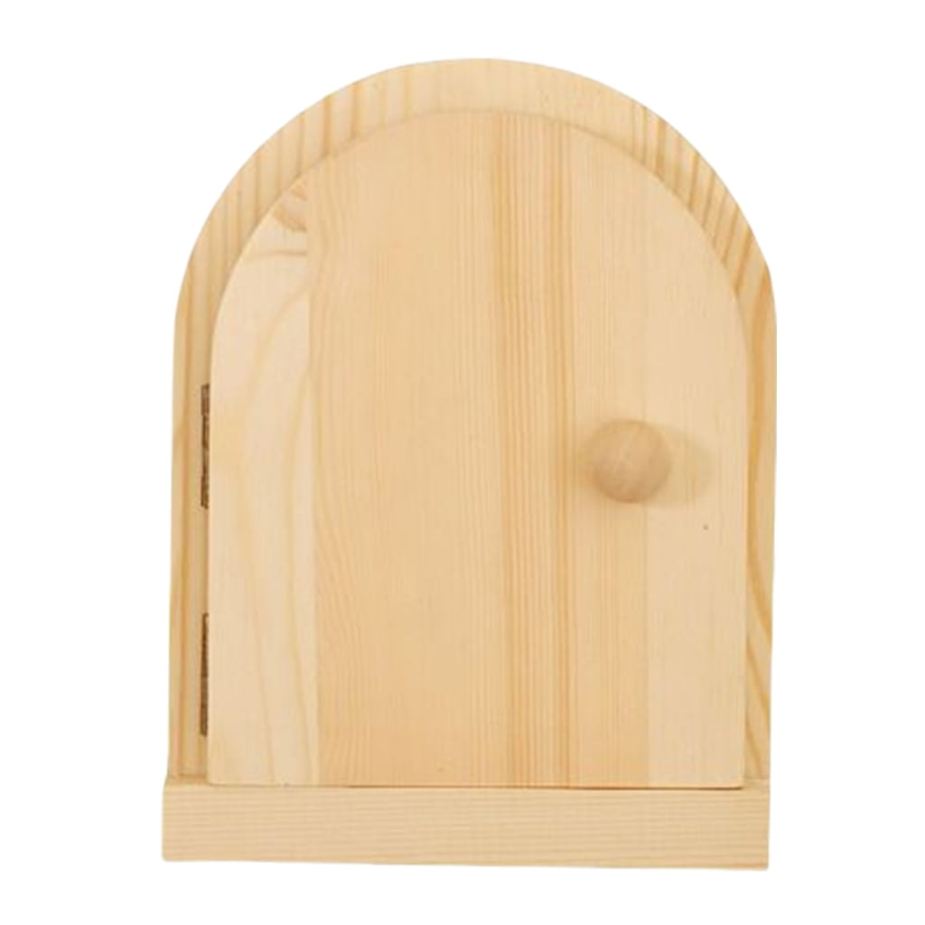 BQBQERT Magically Cute Door Shape Wood Outlet Safety Cover Plate ...