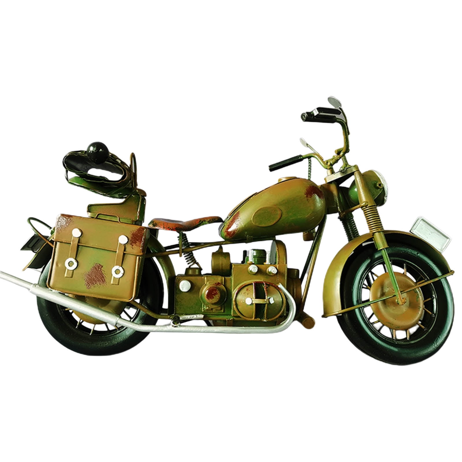 BQBQERT Metal Retro Motorcycle Model Wrought Iron Ornament Handmade for ...