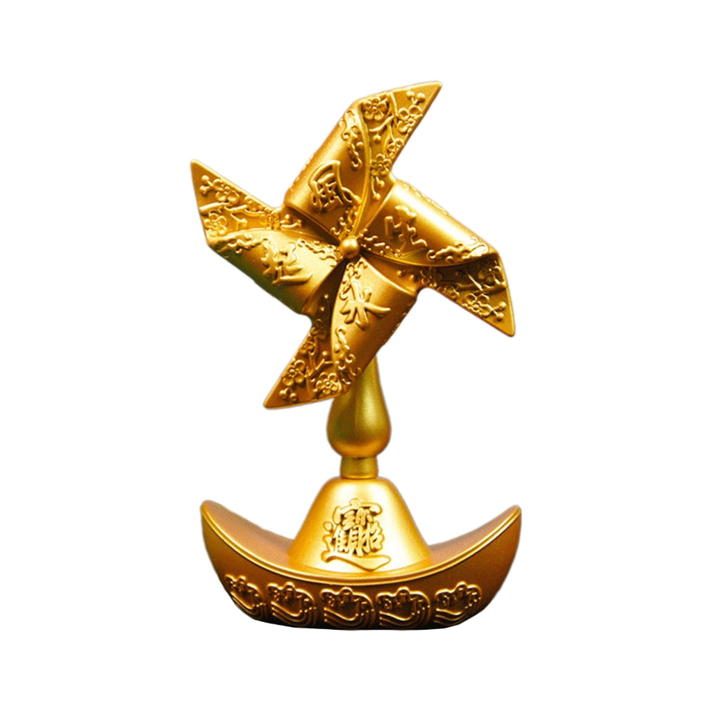 BQBQERT Miniature Golden Sailing Ship Sculptures Metal Good Fortune ...