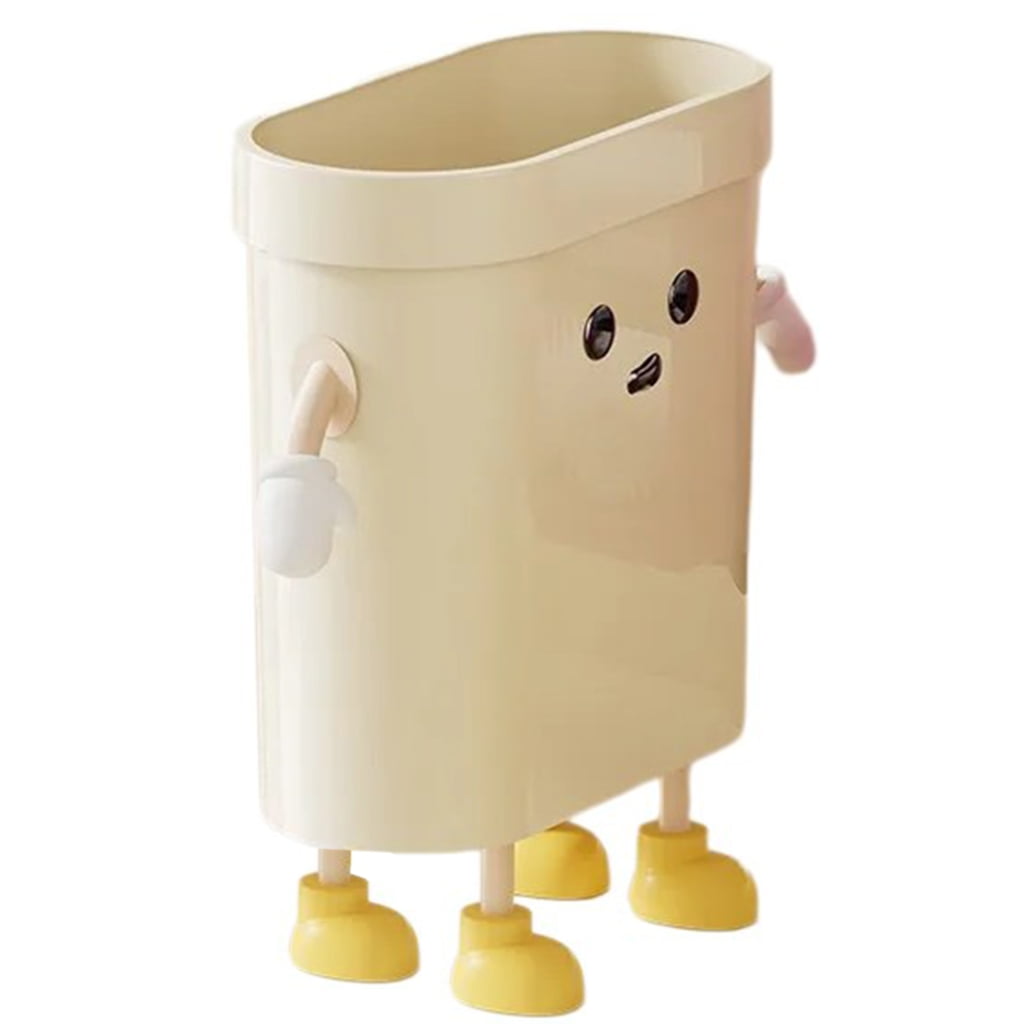 BQBQERT Modern Garbage Bin Pressure Rings Fixation Plastic Waste Basket ...