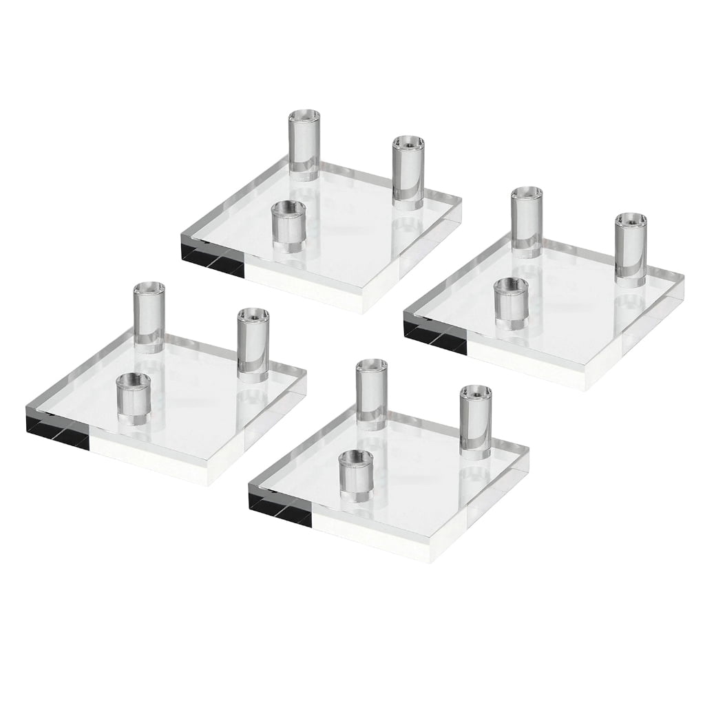 BQBQERT Pack of 4 Acrylic Display Stands for Small Artwork and ...