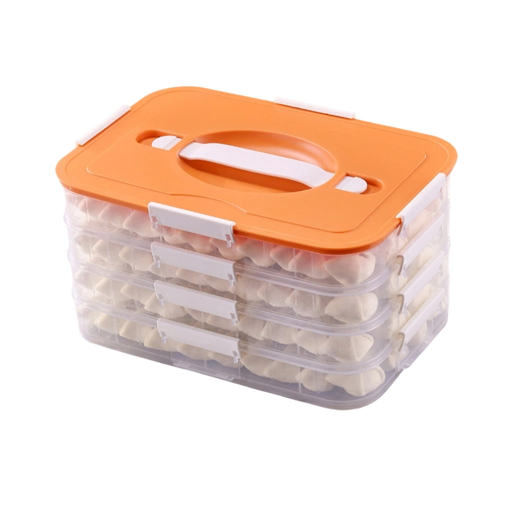 BQBQERT Portable Multi Layer Refrigerator Food Organizers Storage Case ...