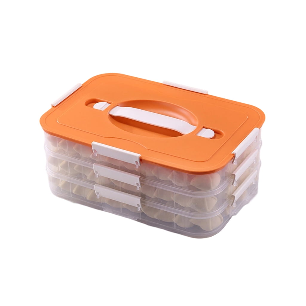 BQBQERT Portable Multi Layer Refrigerator Food Organizers Storage Case ...