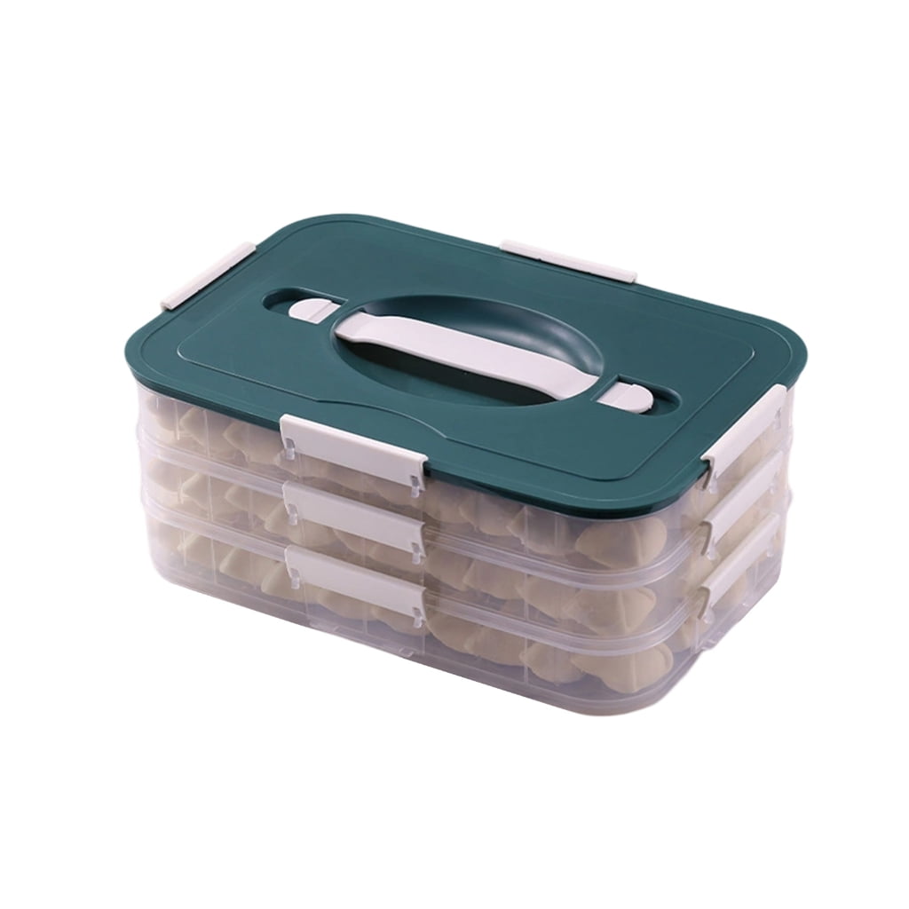 BQBQERT Portable Multi Layer Refrigerator Food Organizers Storage Case ...